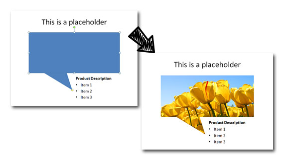 Menyisipkan placeholder gambar di PowerPoint