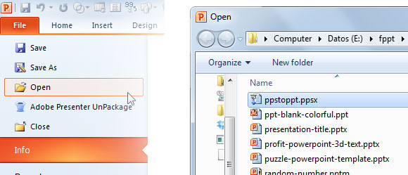 유용한 팁 : PowerPoint에서 .ppt로하려면 .PPS 변환하는 방법
