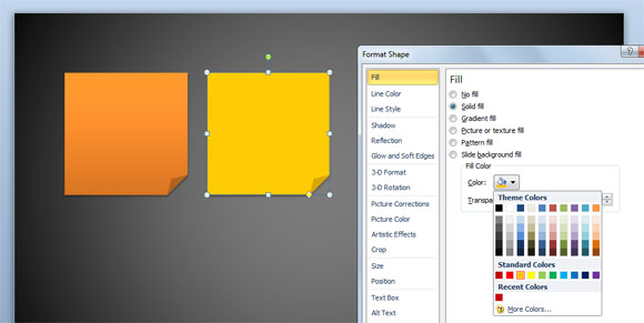 Wie ein Fest Fill auf jede beliebige Form in Powerpoint 2010 hinzufügen