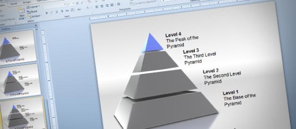 3D Pyramide Powerpoint-Vorlagen Toolkit