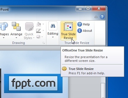 진정한 슬라이드 : 당신의 파워 포인트의 크기 변경은 화면 크기를 일치 [슬라이드