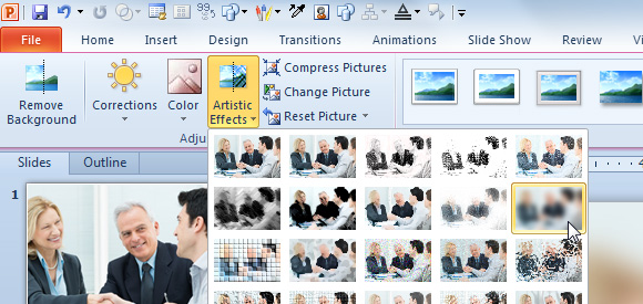Método criativa para incorporar diagramas Sobre Fotos em apresentações ...