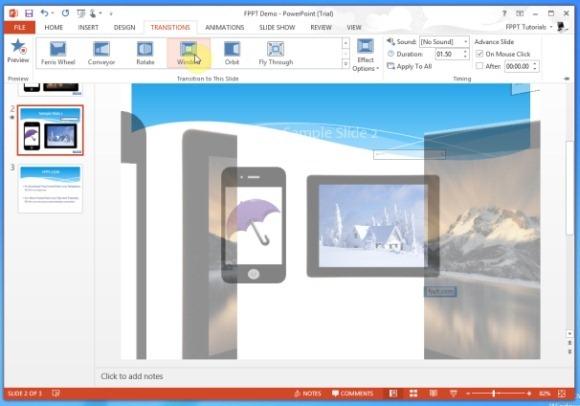 PowerPoint efectos de transición para hacer efectiva introductoria ...