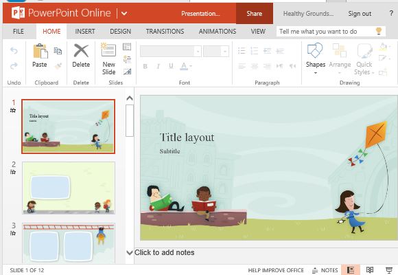 Template sekolah Anak Pendidikan PowerPoint