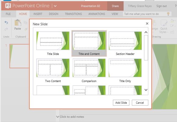 Facet Powerpoint-Vorlage mit grünen Geometrische Formen