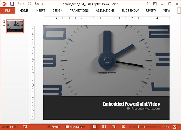 Animasi Waktu PowerPoint Template