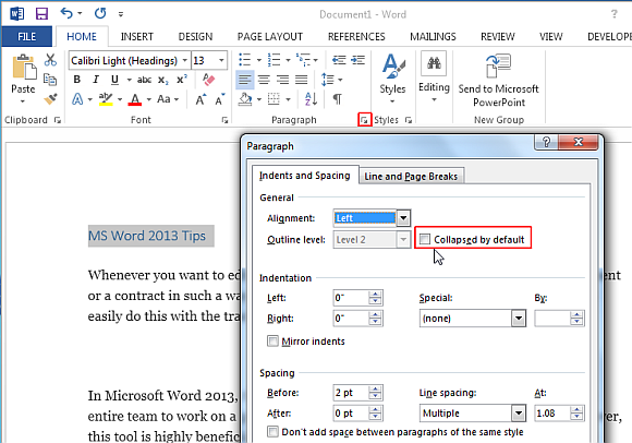 Comment Faire Texte D velopper Ou R duire Sur Cliquez Dans Word 2013
