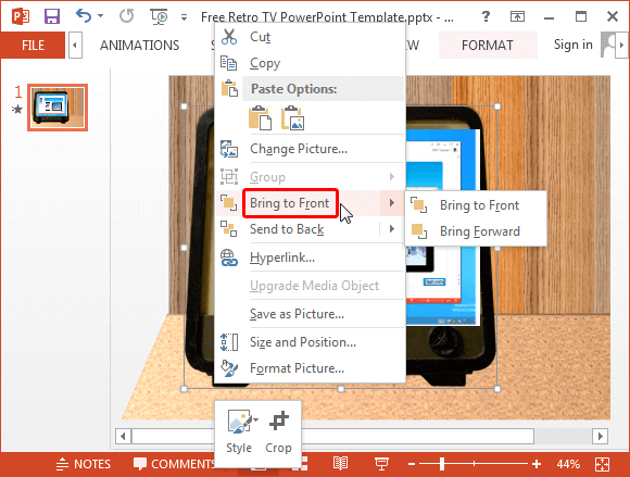 วิธีการเล่นวิดีโอภายในภาพทีวีใน PowerPoint