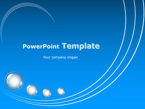 ブルービジネスPPTテンプレートPowerPointテンプレート無料ダウンロード