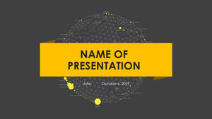 Modèles PowerPoint noir et jaune PowerPoint Templates Téléchargement ...