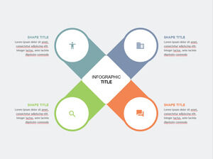 Four-Center-Circle-Expand-PowerPoint-템플릿파워 포인트 템플릿 무료 다운로드