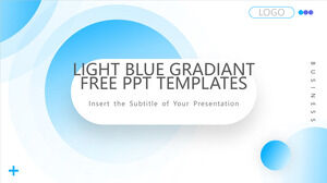 Template Powerpoint Gratis untuk Bisnis Biru Muda PowerPoint Template ...