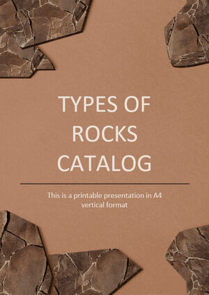 Catálogo de Tipos de Rocas PowerPoint Templates Descarga gratuita
